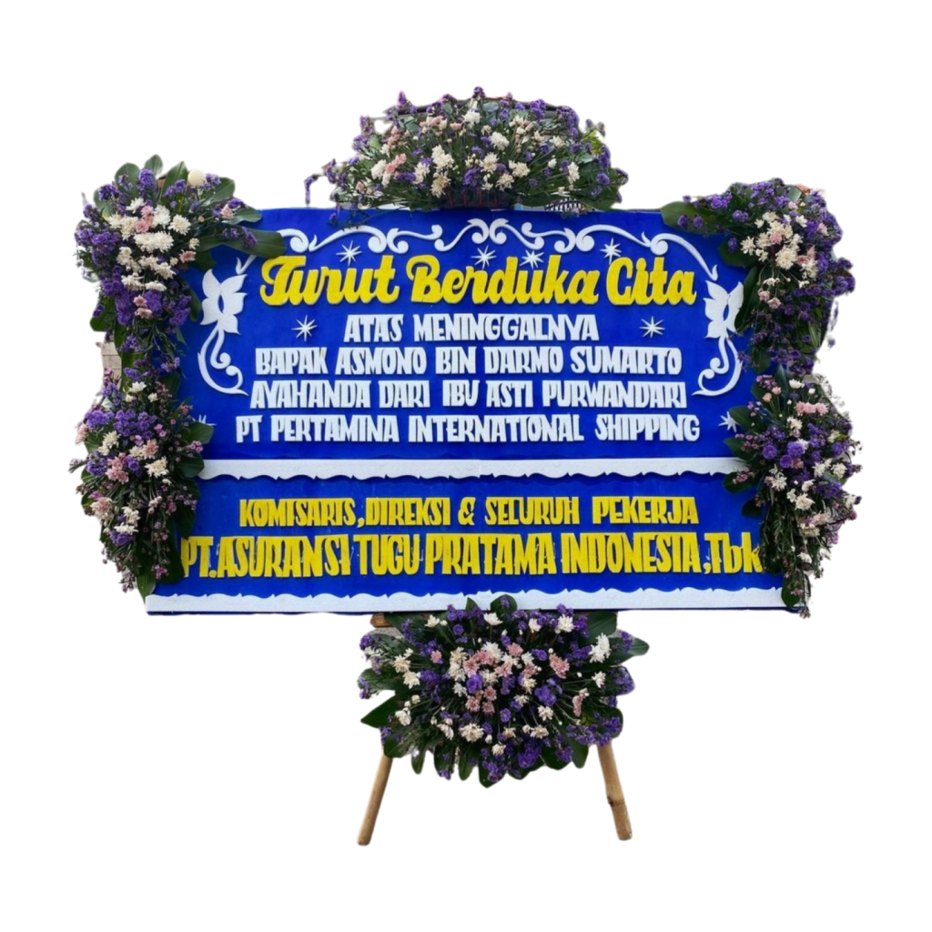 Papan Bunga Duka Cita Full Bunga - Aw Florist